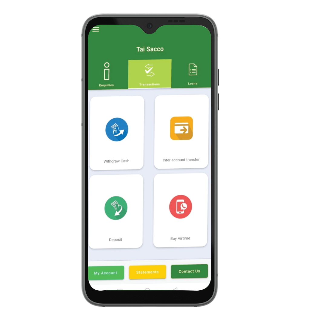 MOBILE BANKING - Tai Sacco Society Limited